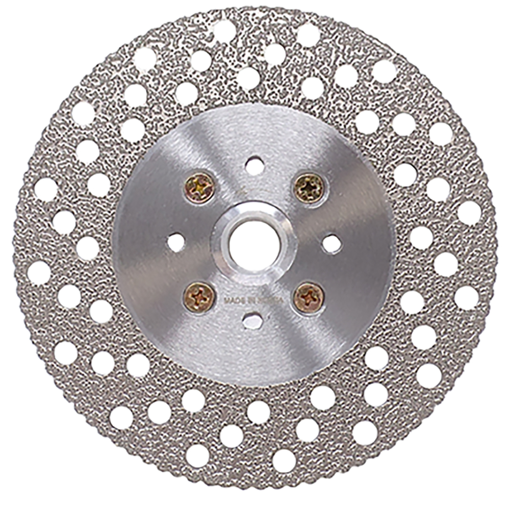 5 Inch Holey Brazed Face Grind Disc W/Flange
