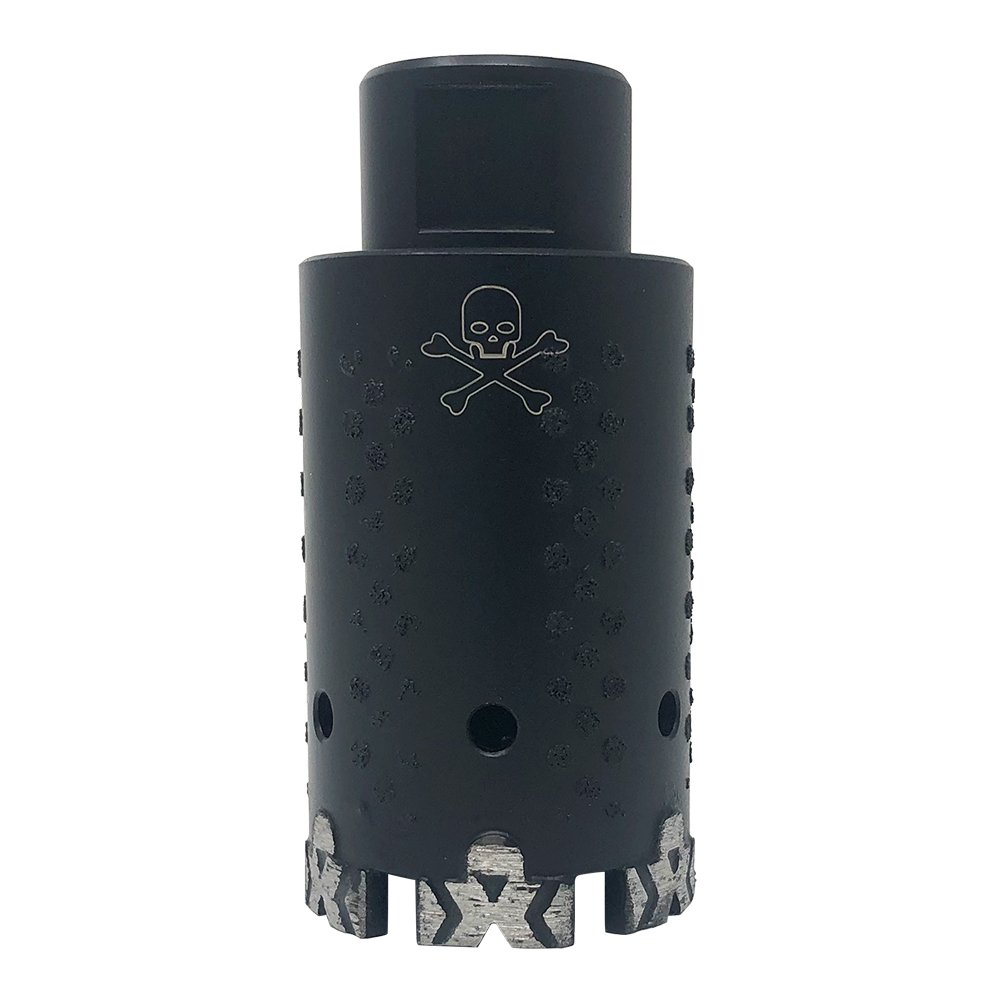 Slayer 1 3/4 Inch X Segment Core Bit With Brazed Barrel