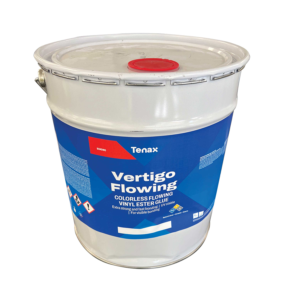 Tenax Vertigo Water Clear Flowing Glue 17kg 5 Gallon - Defusco ...